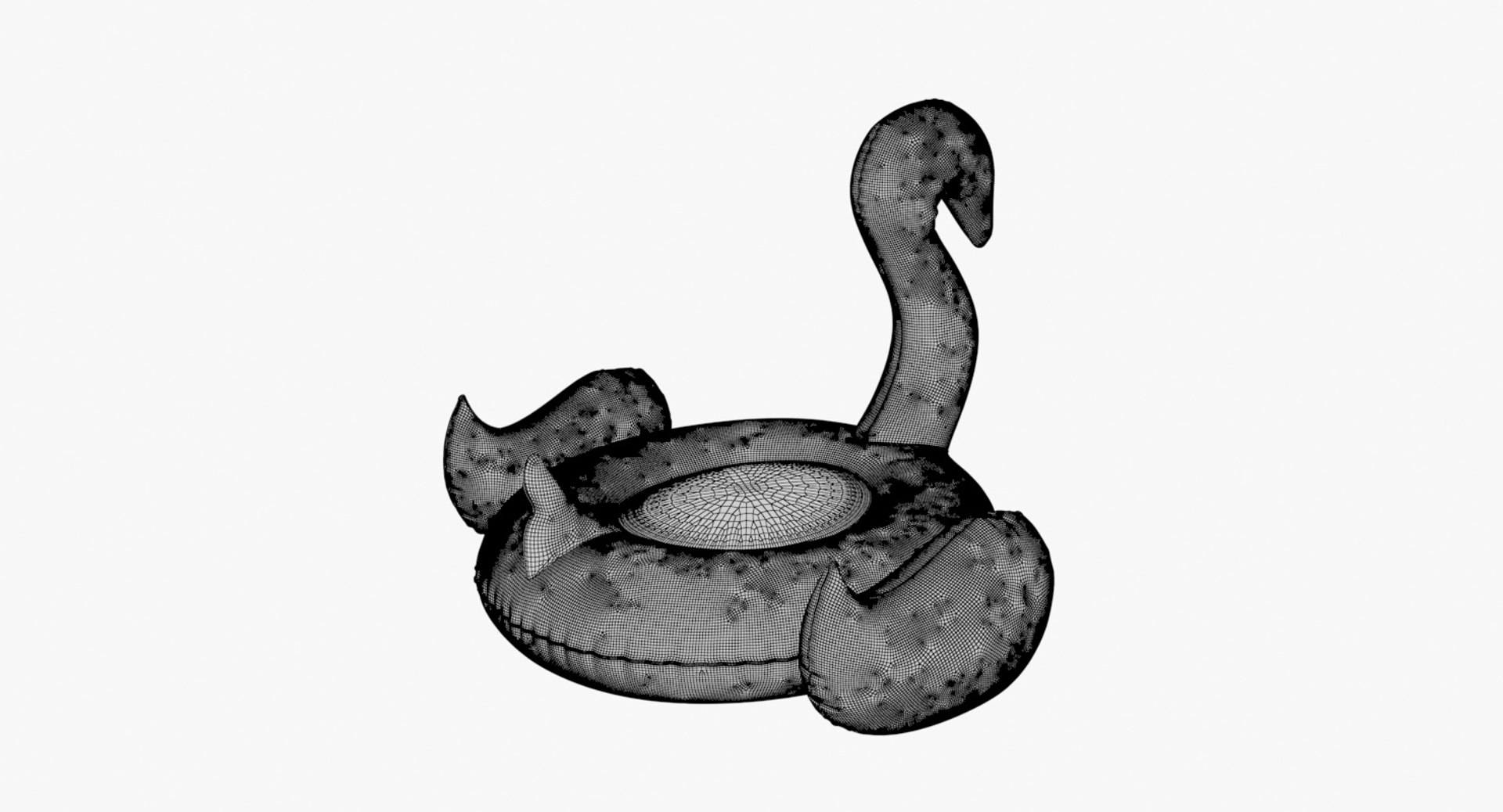 3D Realistic Float Ring Swan Model - TurboSquid 1430393