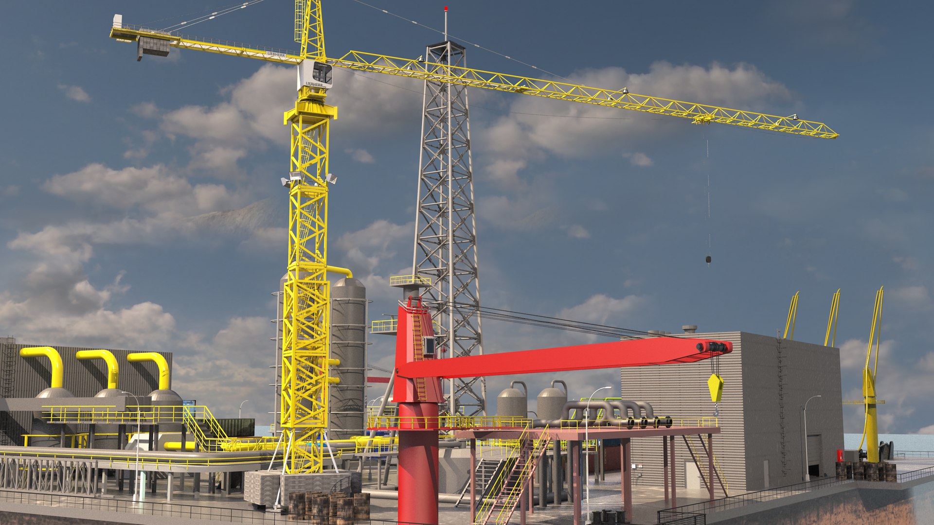 Oil Rig 3D Model - TurboSquid 1706730