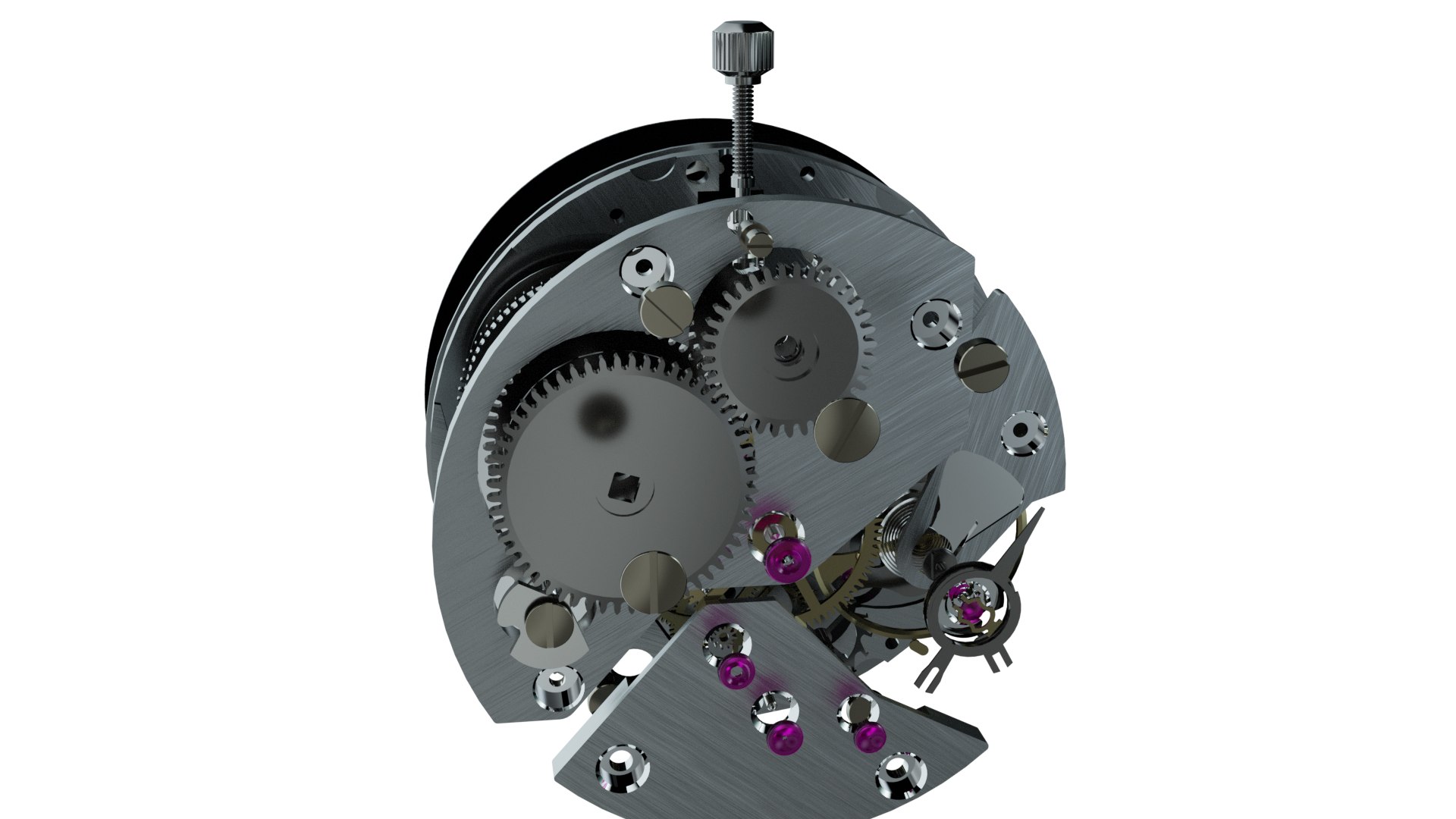 3D Mechanical Watch Body - TurboSquid 2145525