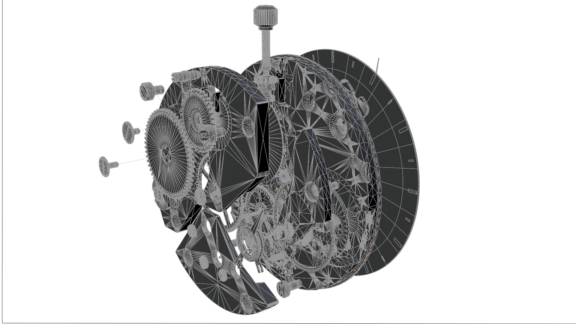 3D Mechanical Watch Body - TurboSquid 2145525