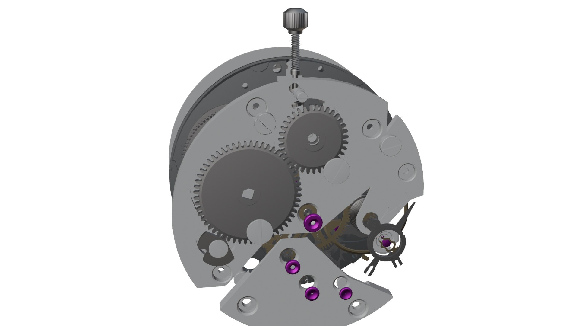 3D Mechanical Watch Body - TurboSquid 2145525