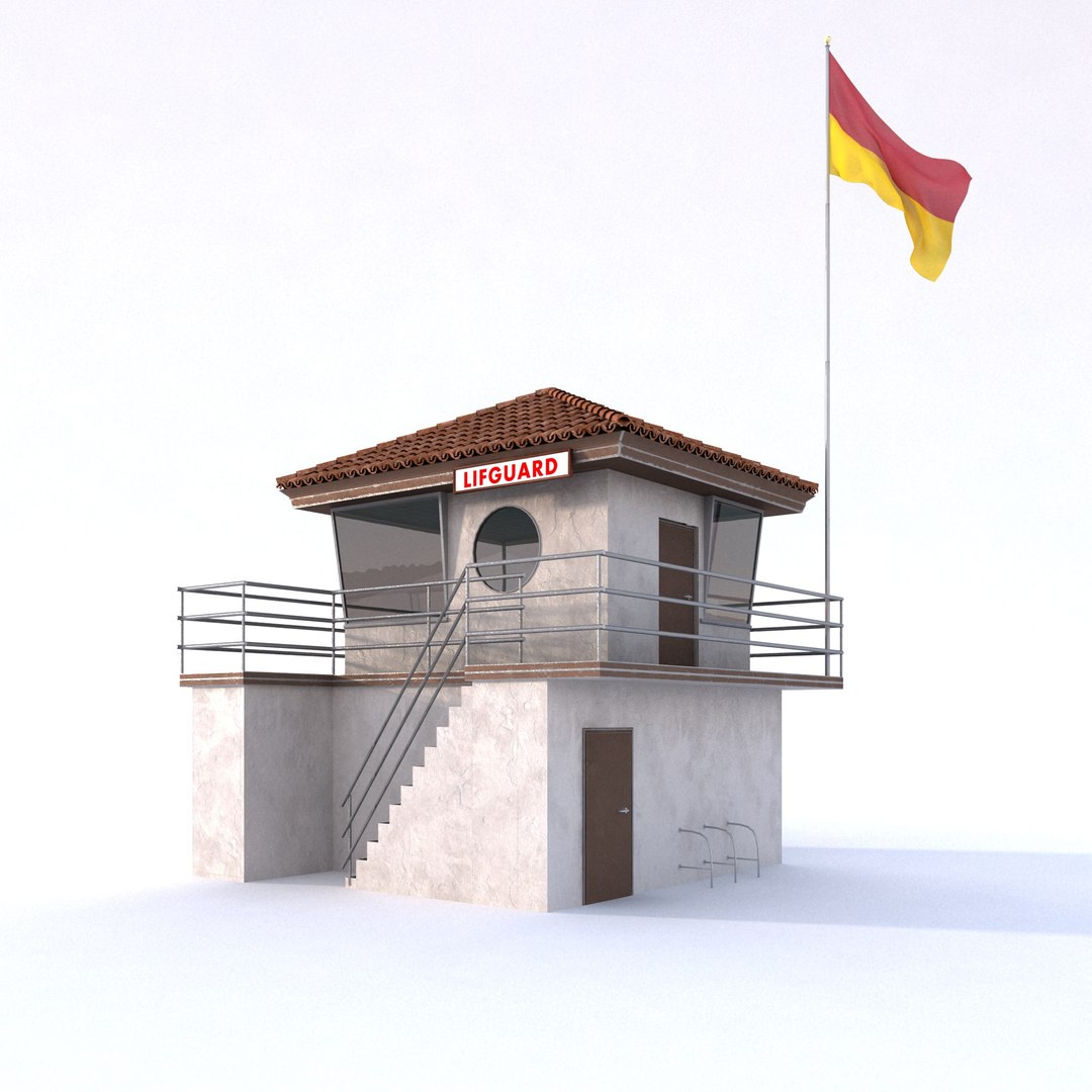 3d model building lifeguard