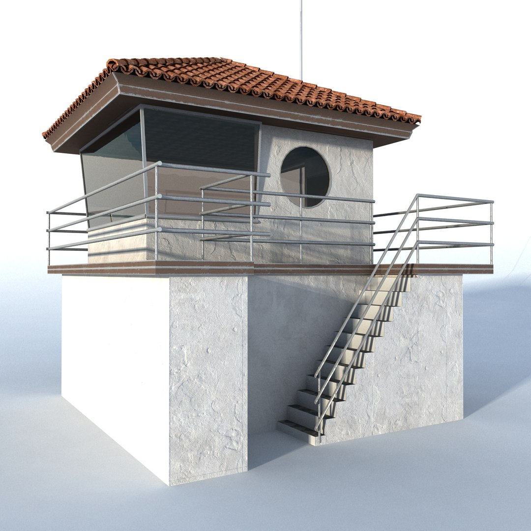 3d model building lifeguard
