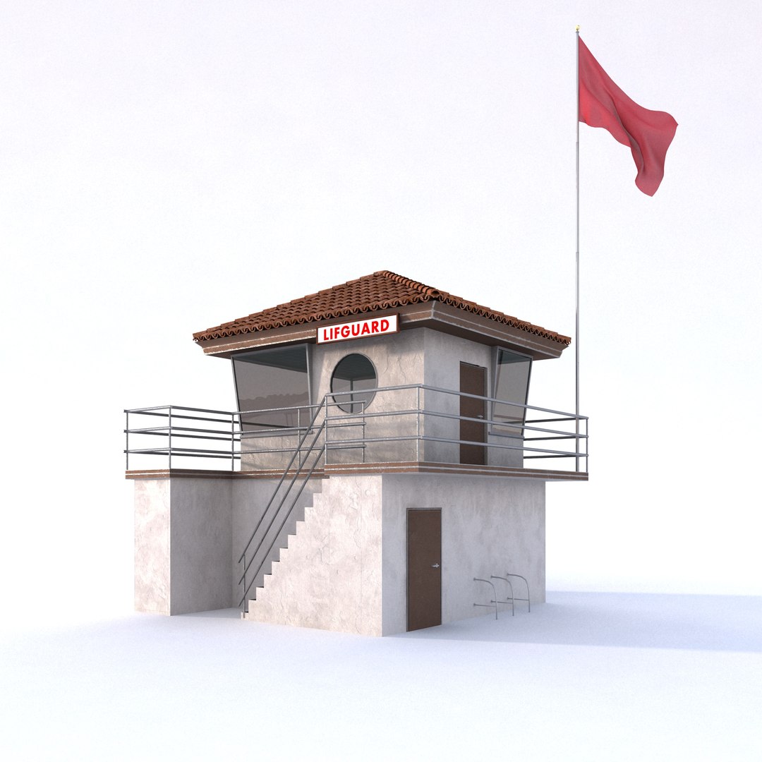 3d model building lifeguard