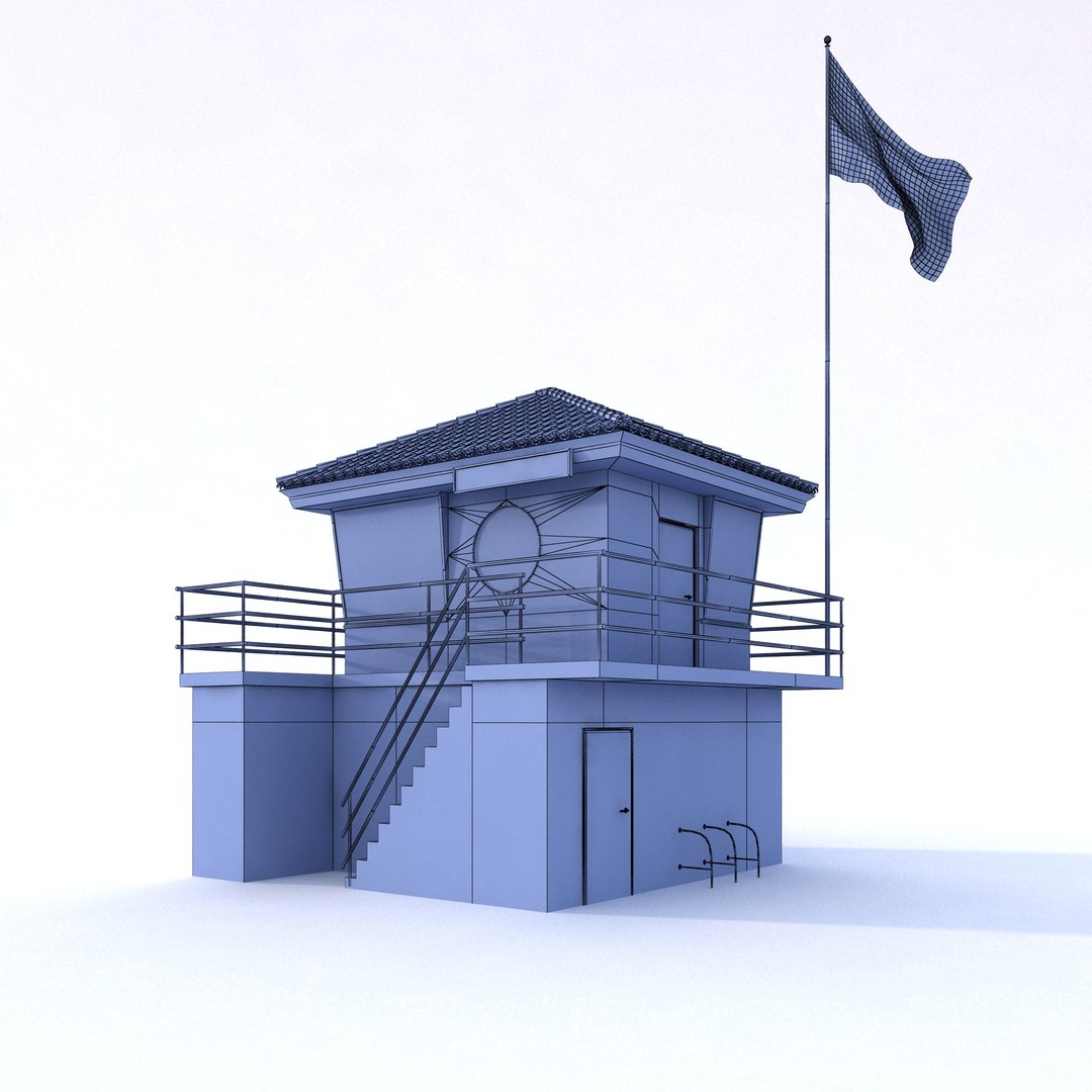 3d model building lifeguard
