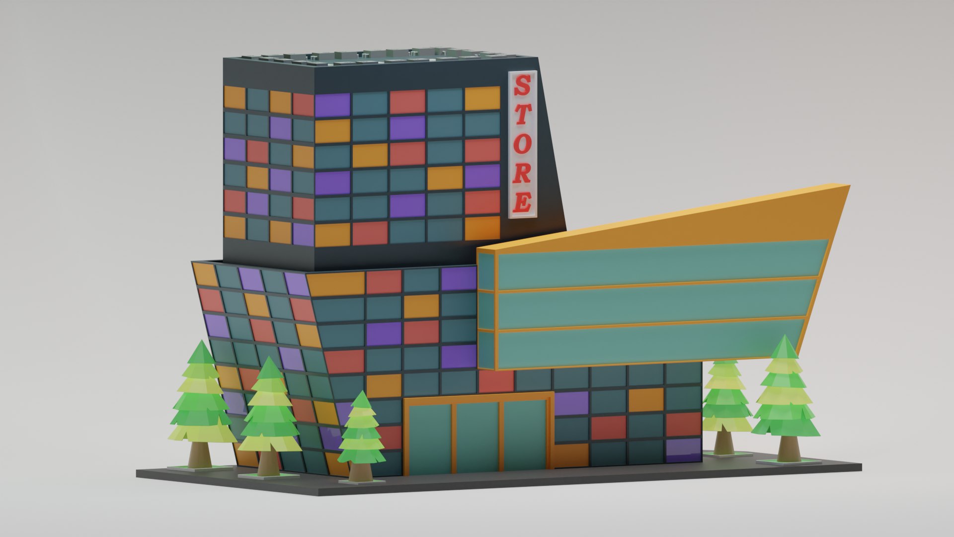 3D Model Cartoon Store 01 - TurboSquid 1904283