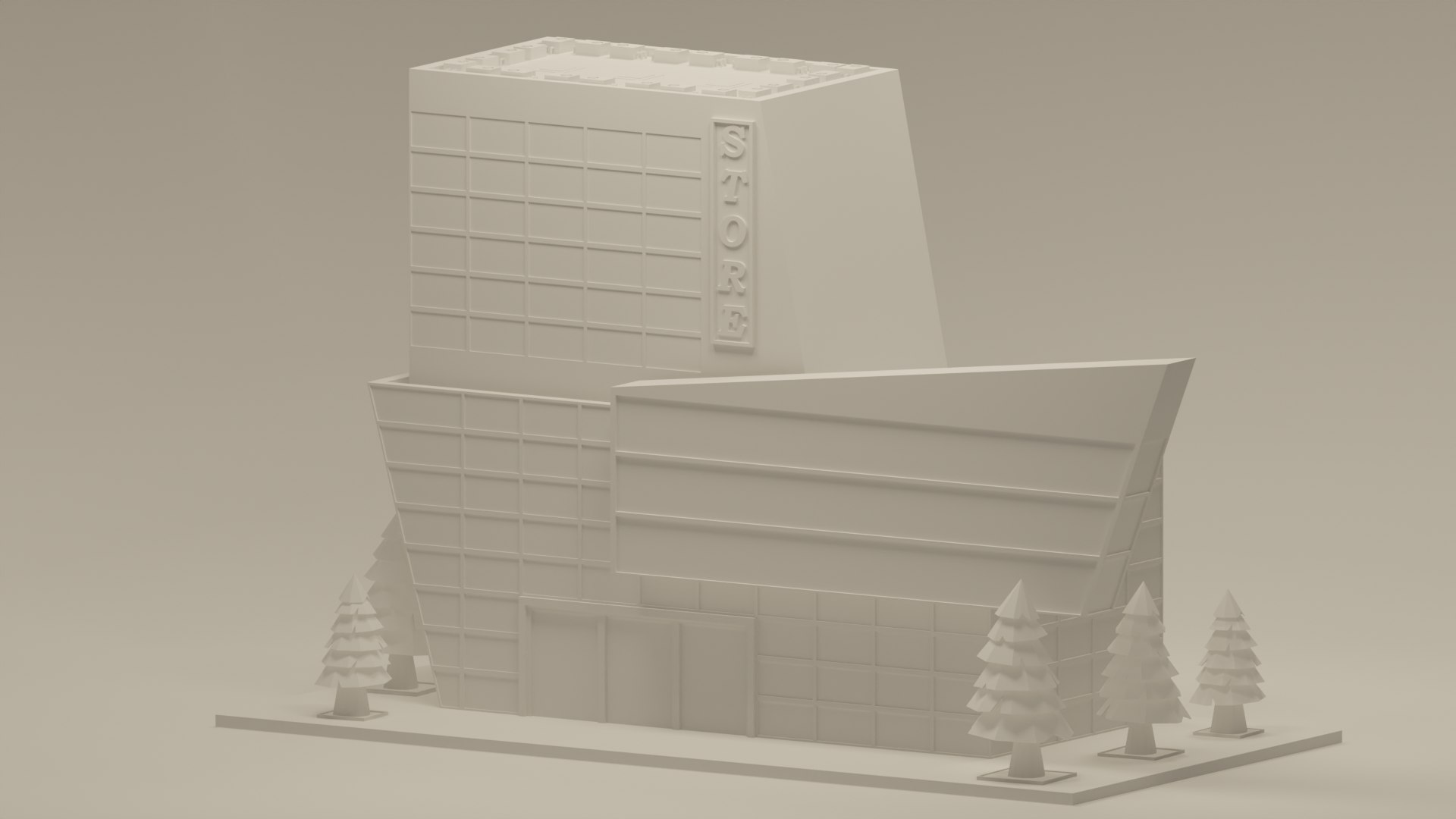 3D Model Cartoon Store 01 - TurboSquid 1904283