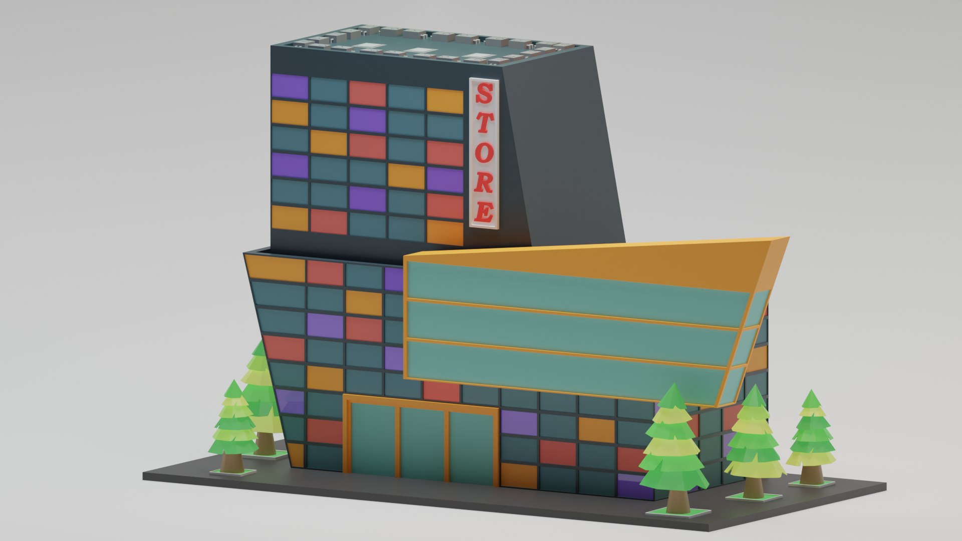 3D Model Cartoon Store 01 - TurboSquid 1904283