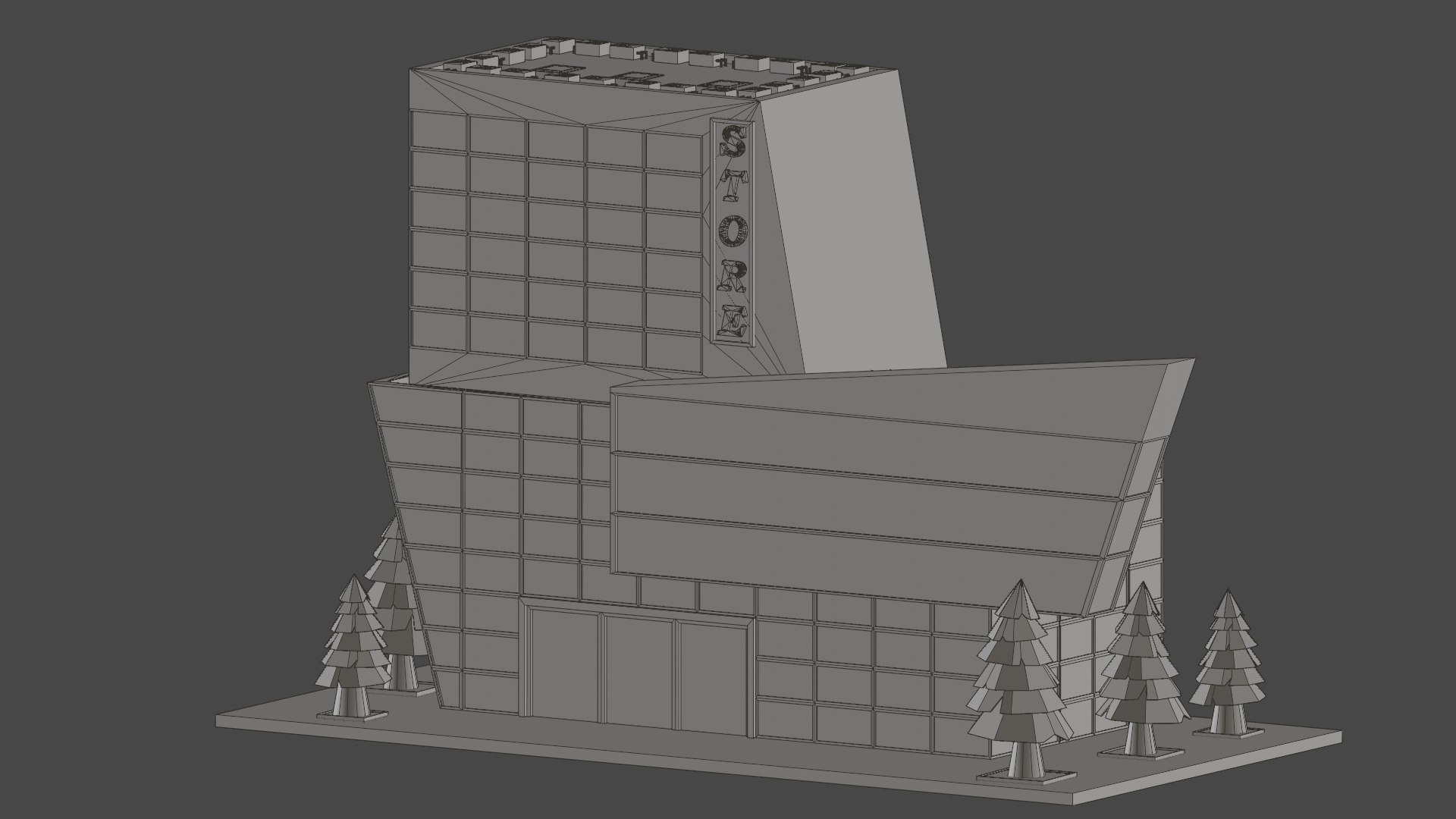 3D Model Cartoon Store 01 - TurboSquid 1904283