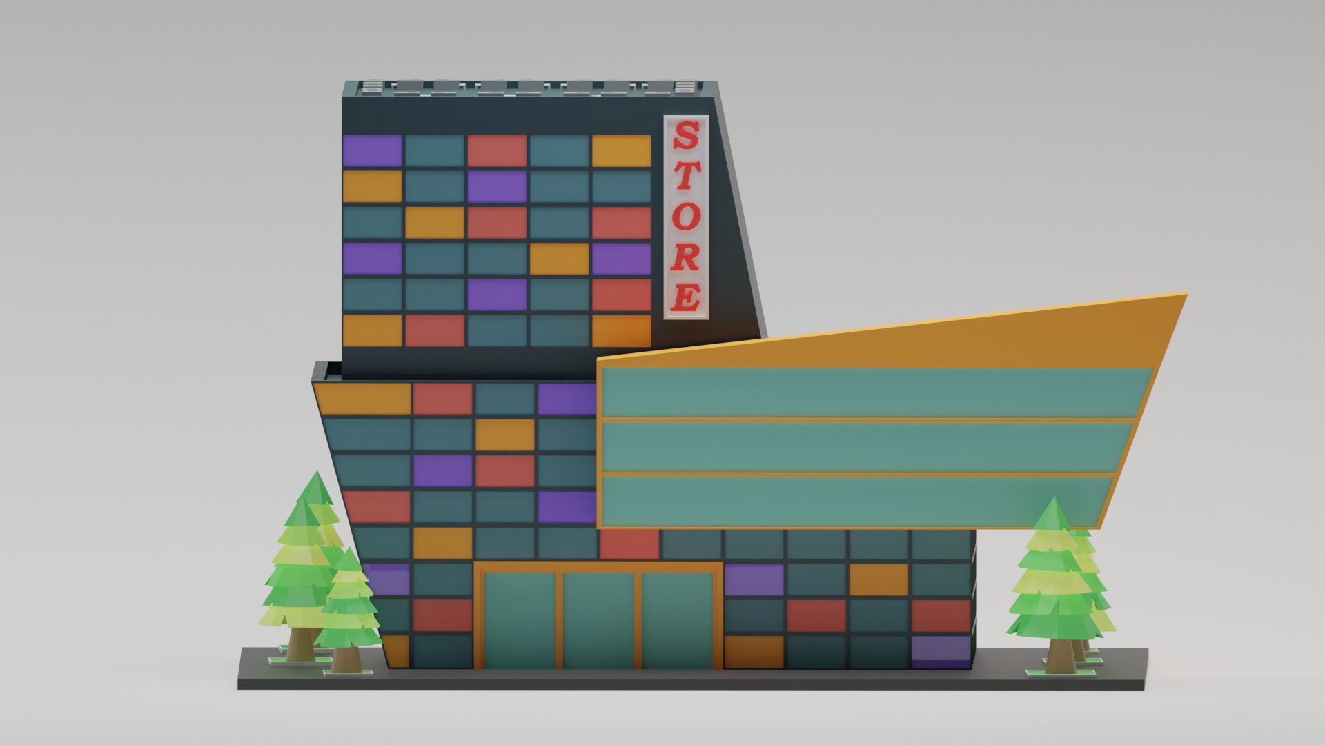 3D Model Cartoon Store 01 - TurboSquid 1904283