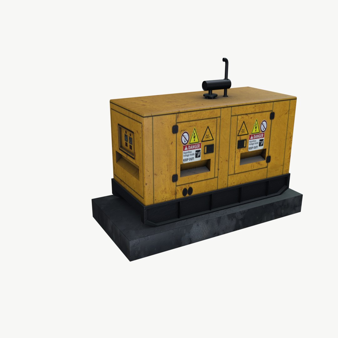 Standby Generator 3D Model - TurboSquid 2391888