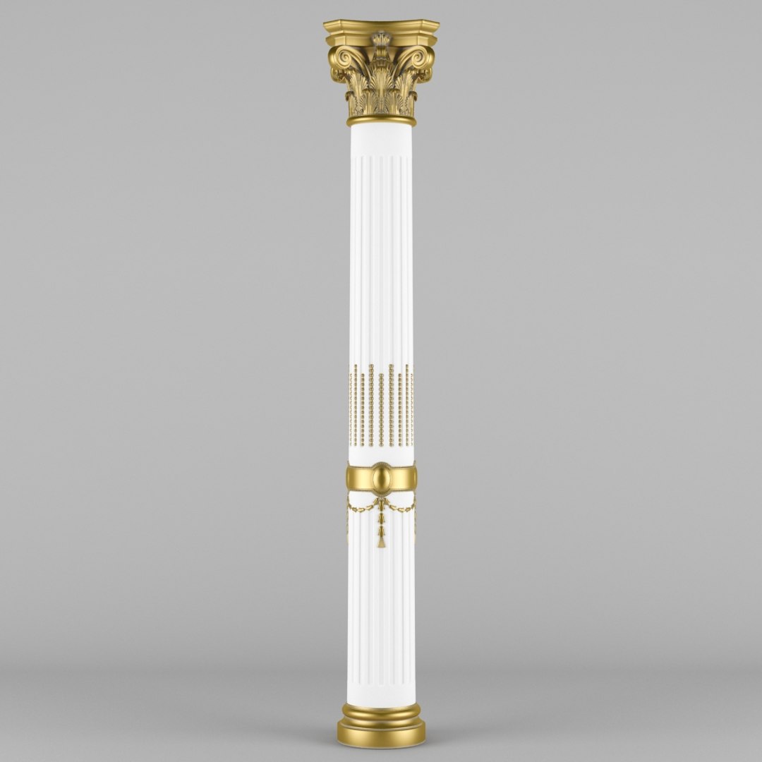 3d Model Classical Column