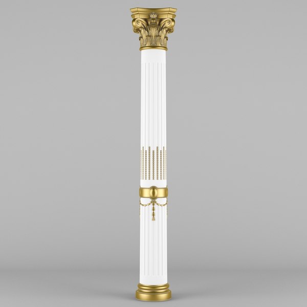 3d model classical column