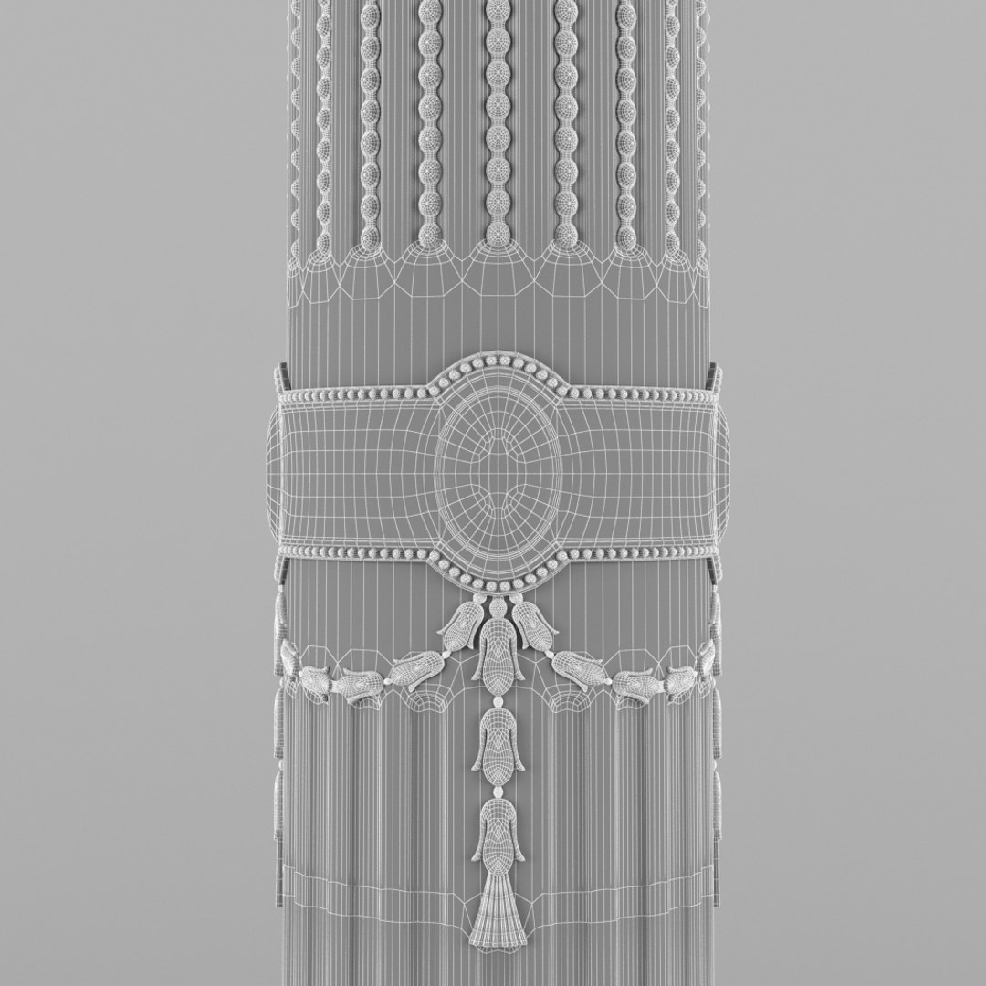 3d Model Classical Column