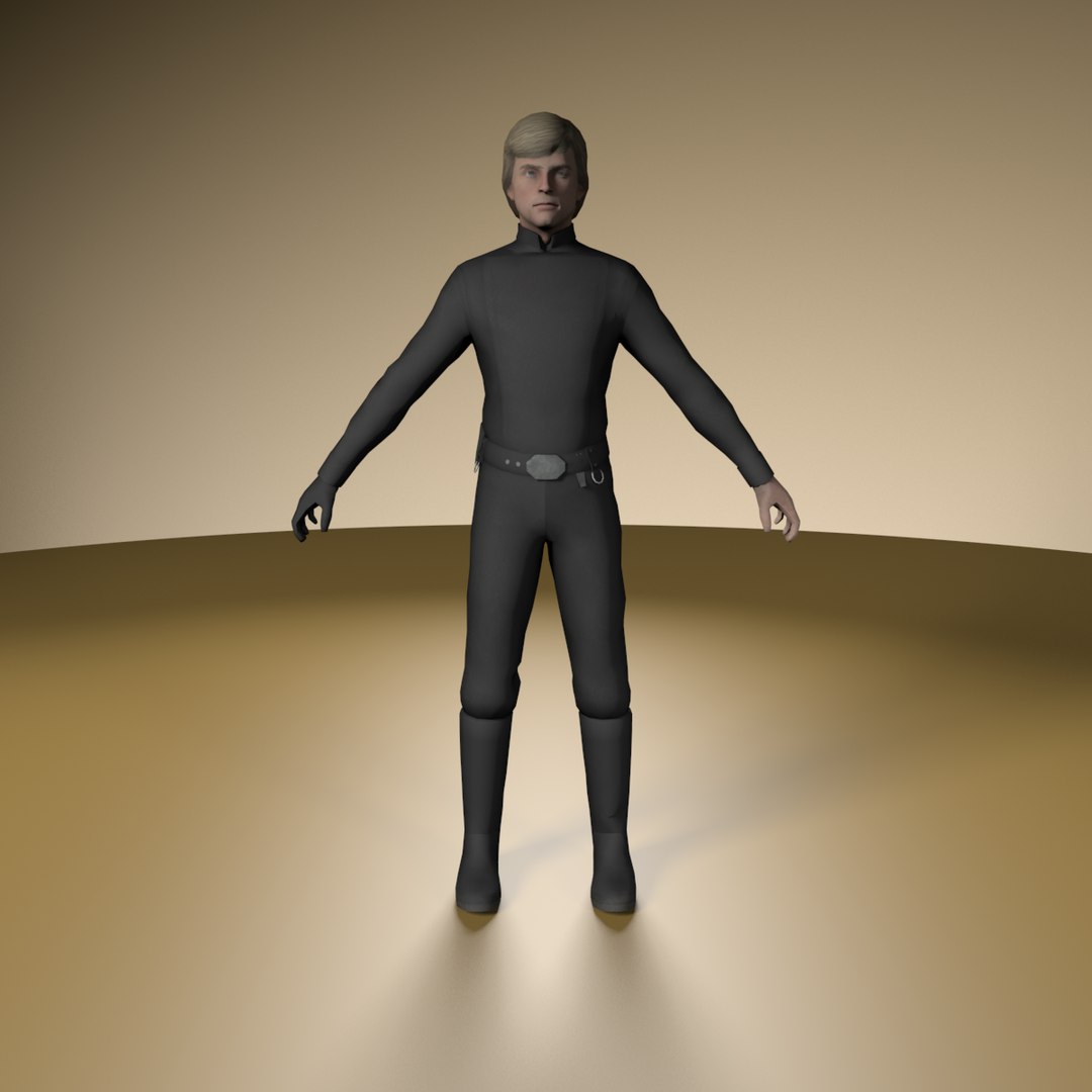 3d Luke Skywalker Model