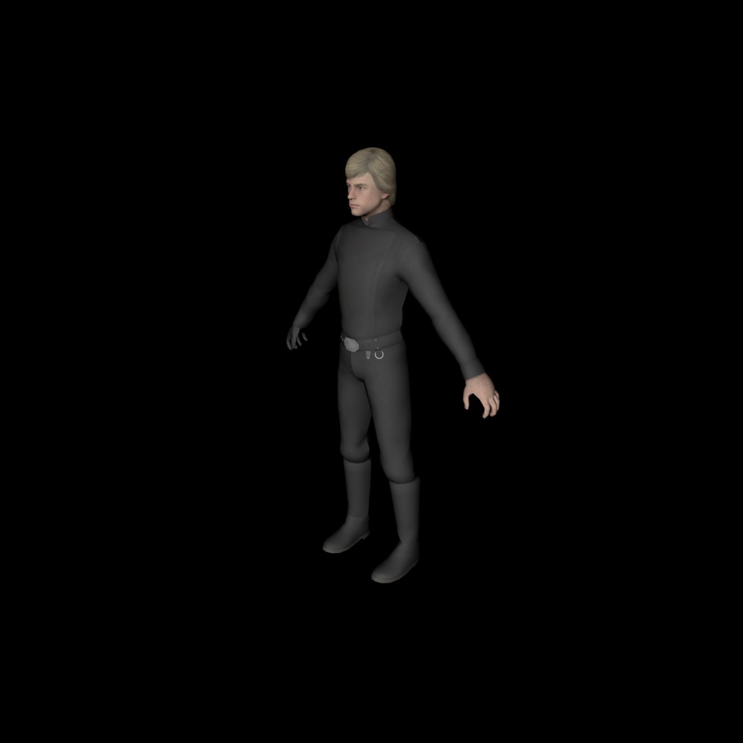 3d Luke Skywalker Model