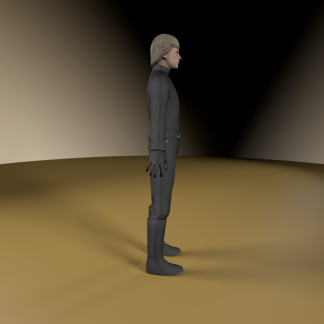 3d Luke Skywalker Model
