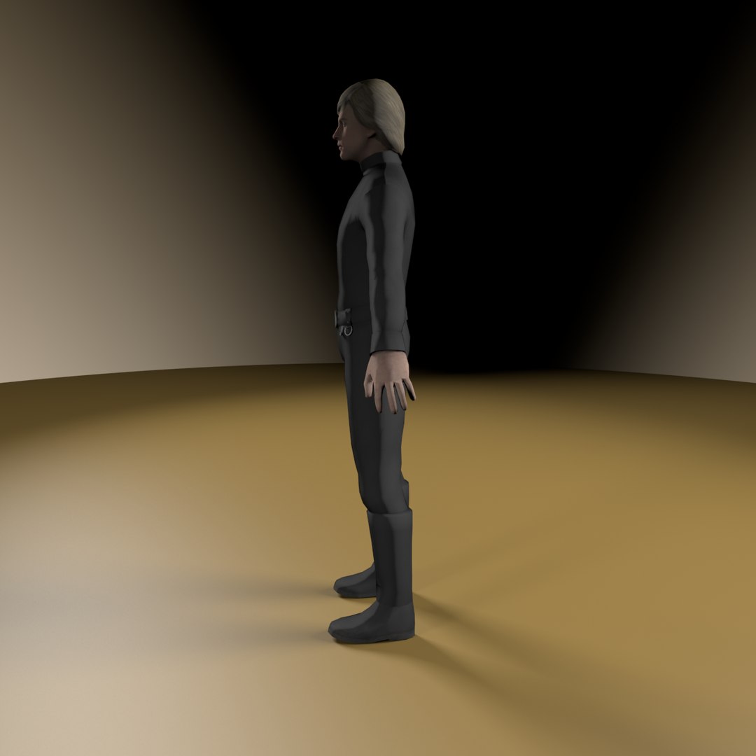3d Luke Skywalker Model