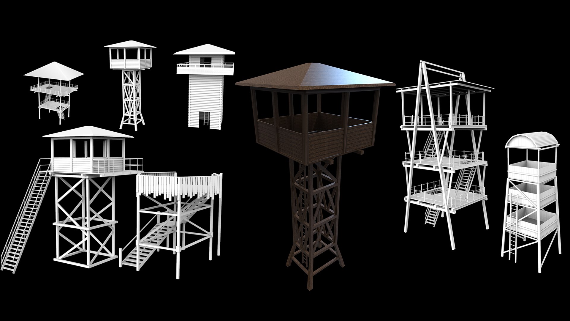 20 WATCHTOWER Model Basemesh Model - TurboSquid 2154866