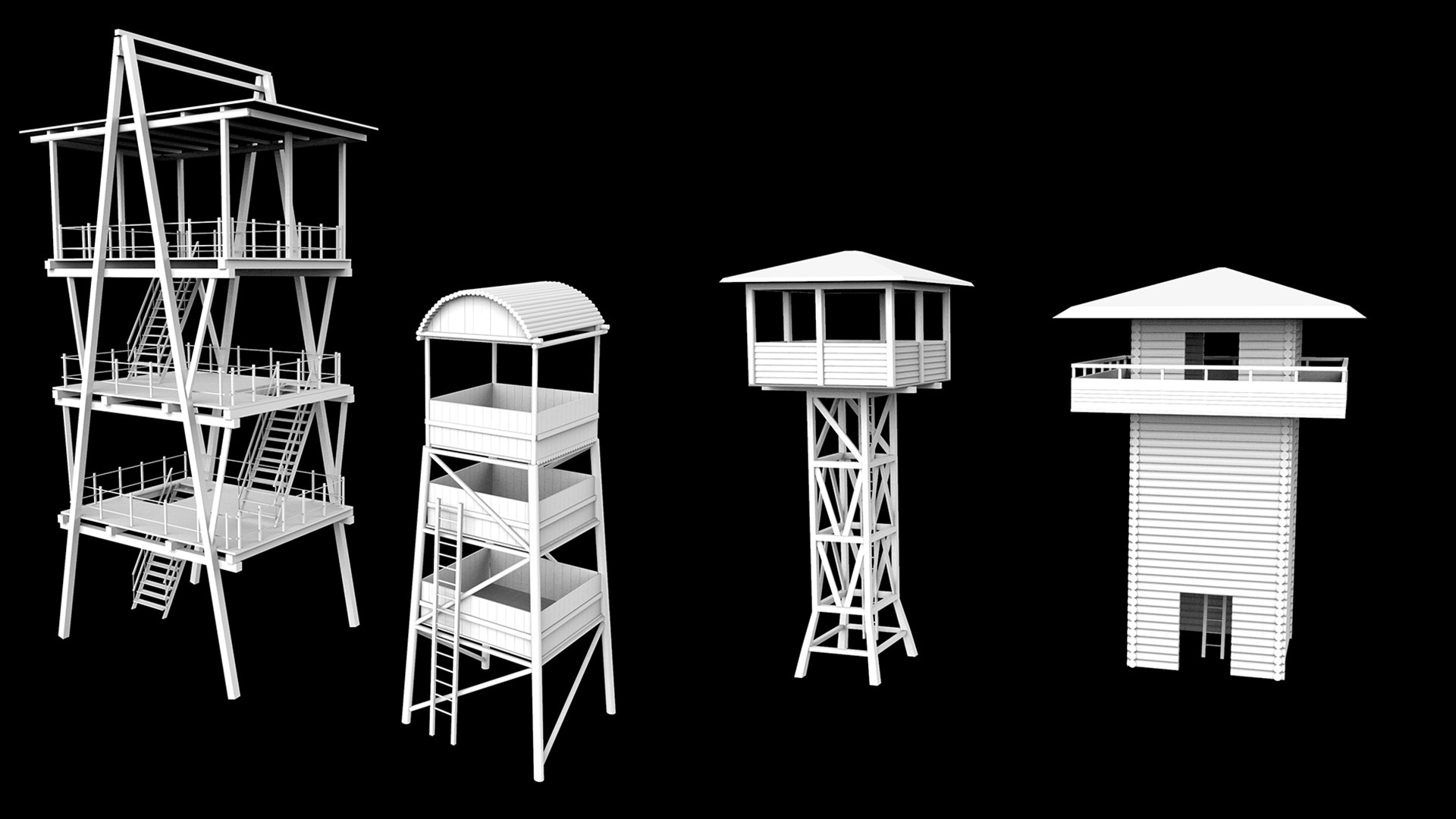 20 WATCHTOWER Model Basemesh Model - TurboSquid 2154866