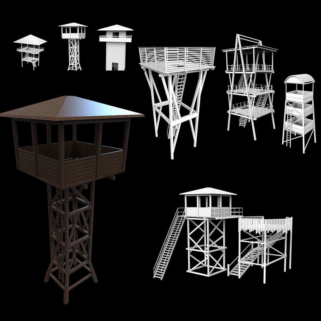 20 WATCHTOWER Model Basemesh Model - TurboSquid 2154866
