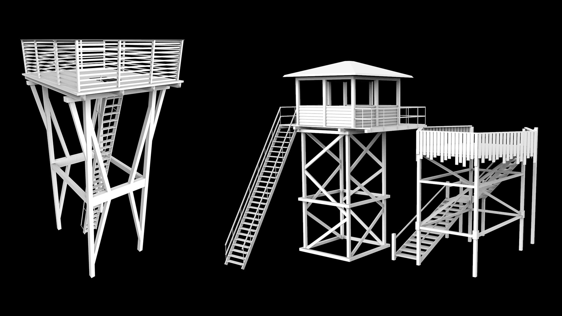 20 WATCHTOWER Model Basemesh Model - TurboSquid 2154866