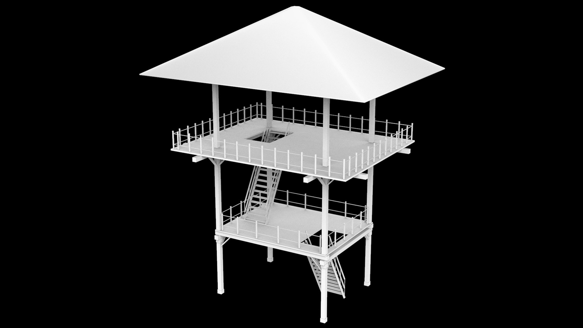 20 WATCHTOWER Model Basemesh Model - TurboSquid 2154866