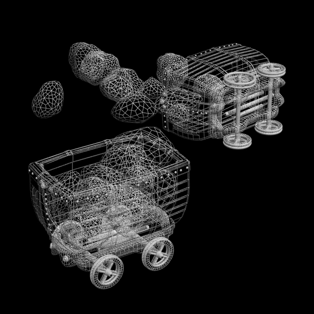 3d model cart