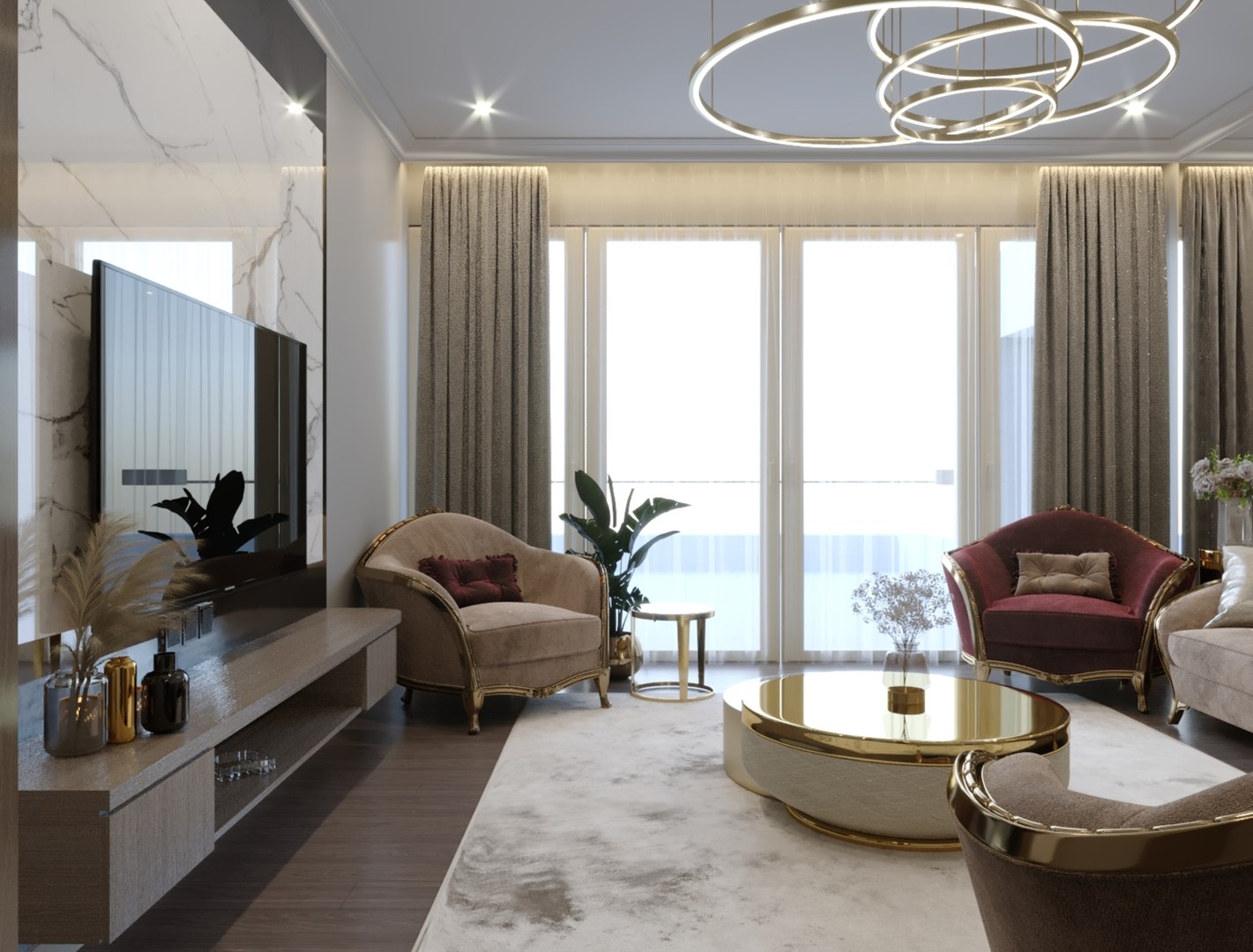 3D Model Arabic Majlis Modern 3D Interior - TurboSquid 2139279