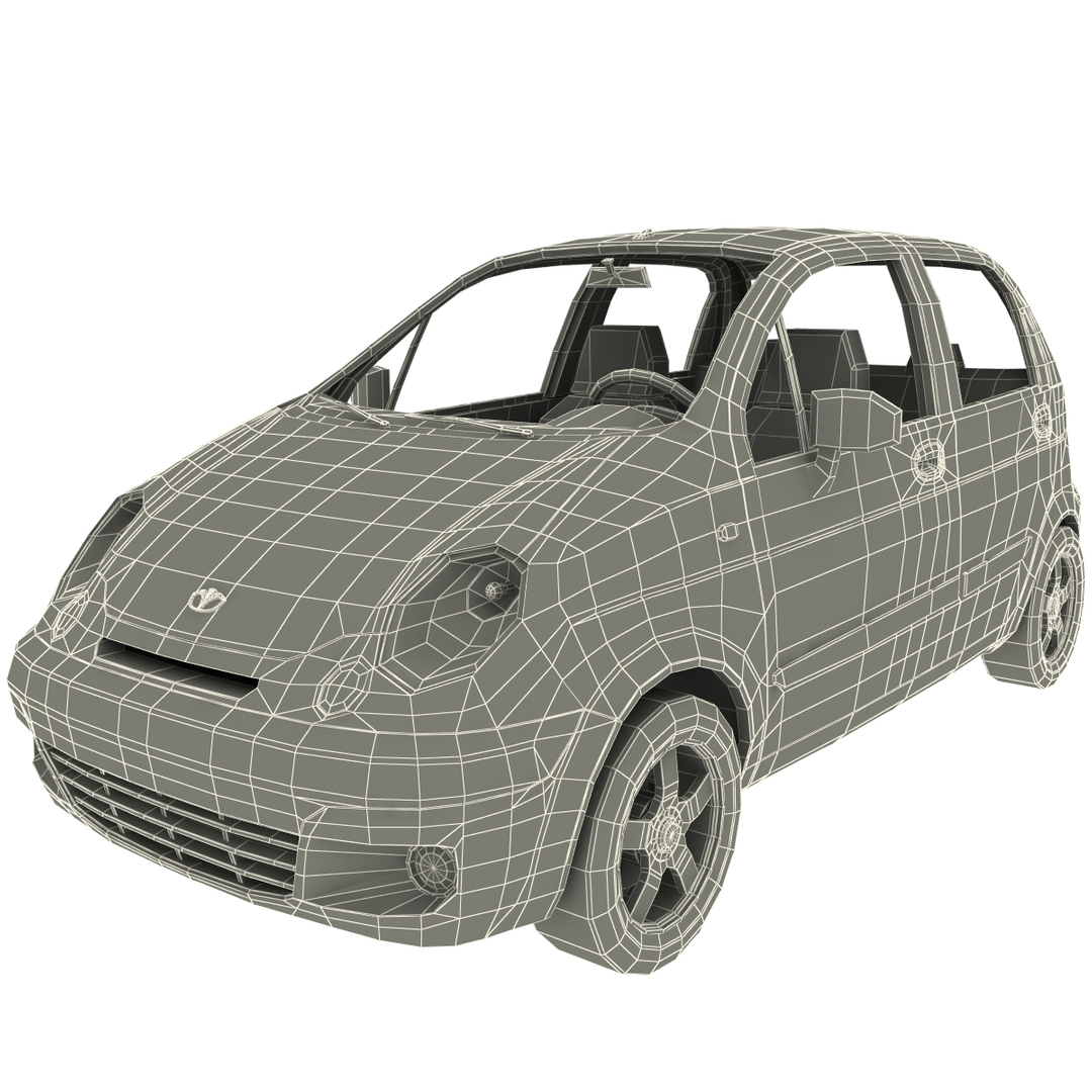 daewoo matiz 3d model