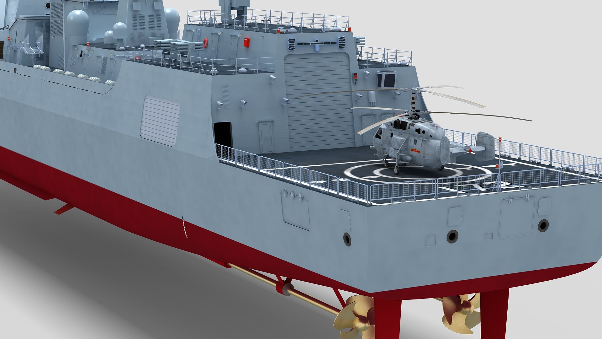 Chinese Type 052d Destroyer Model - TurboSquid 1153716