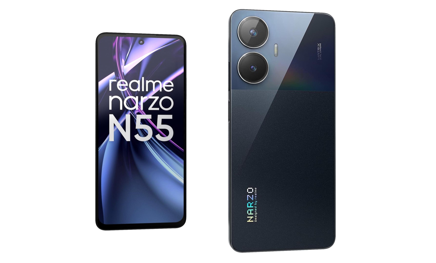 Realme Narzo N55 Black And Blue 3D - TurboSquid 2057306