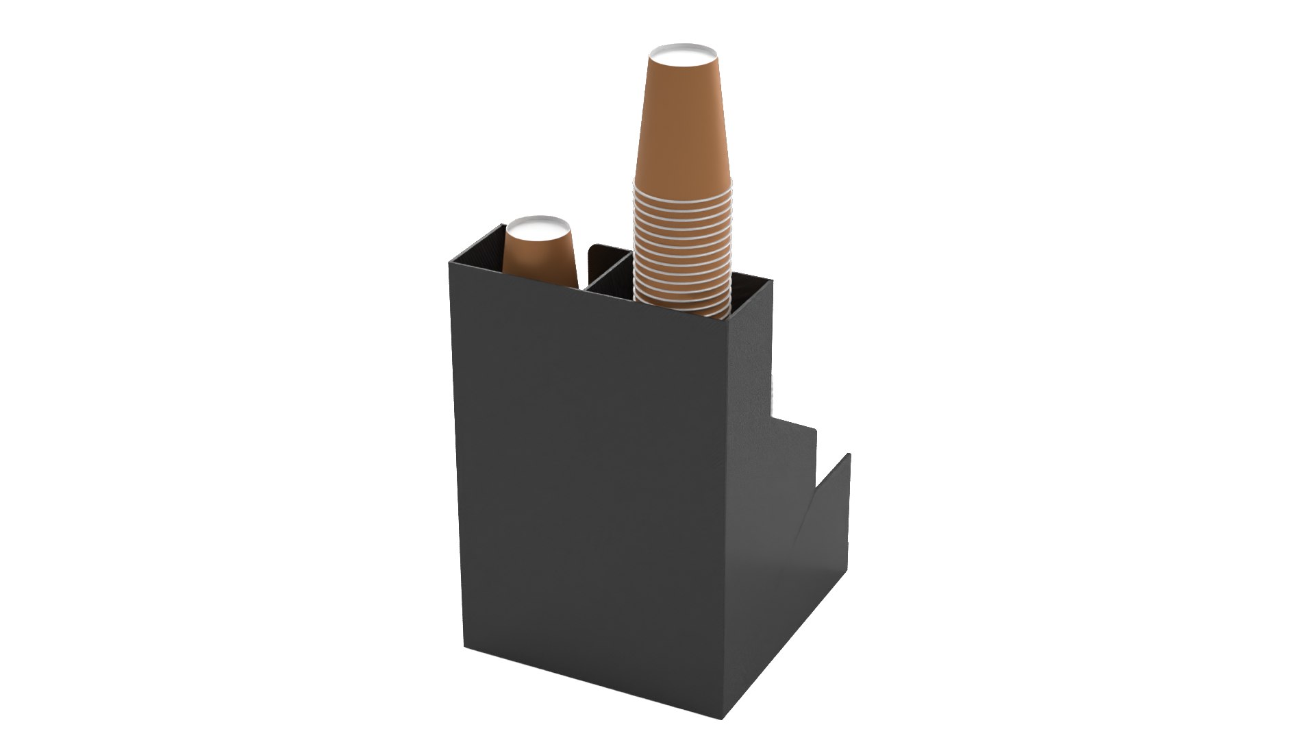Cups Organizer Dispenser 3D Model - TurboSquid 2515412