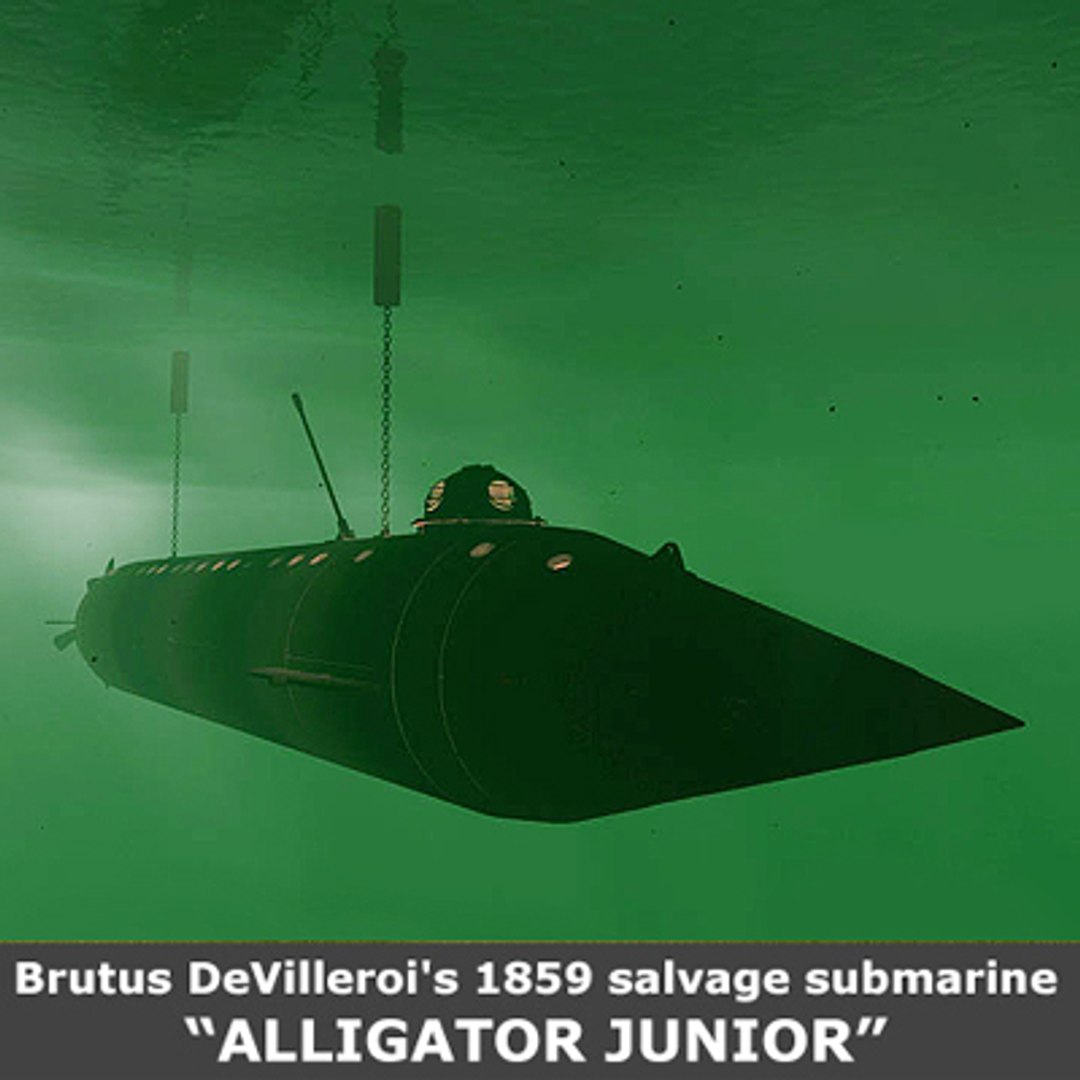 U S Alligator Submarine 3ds