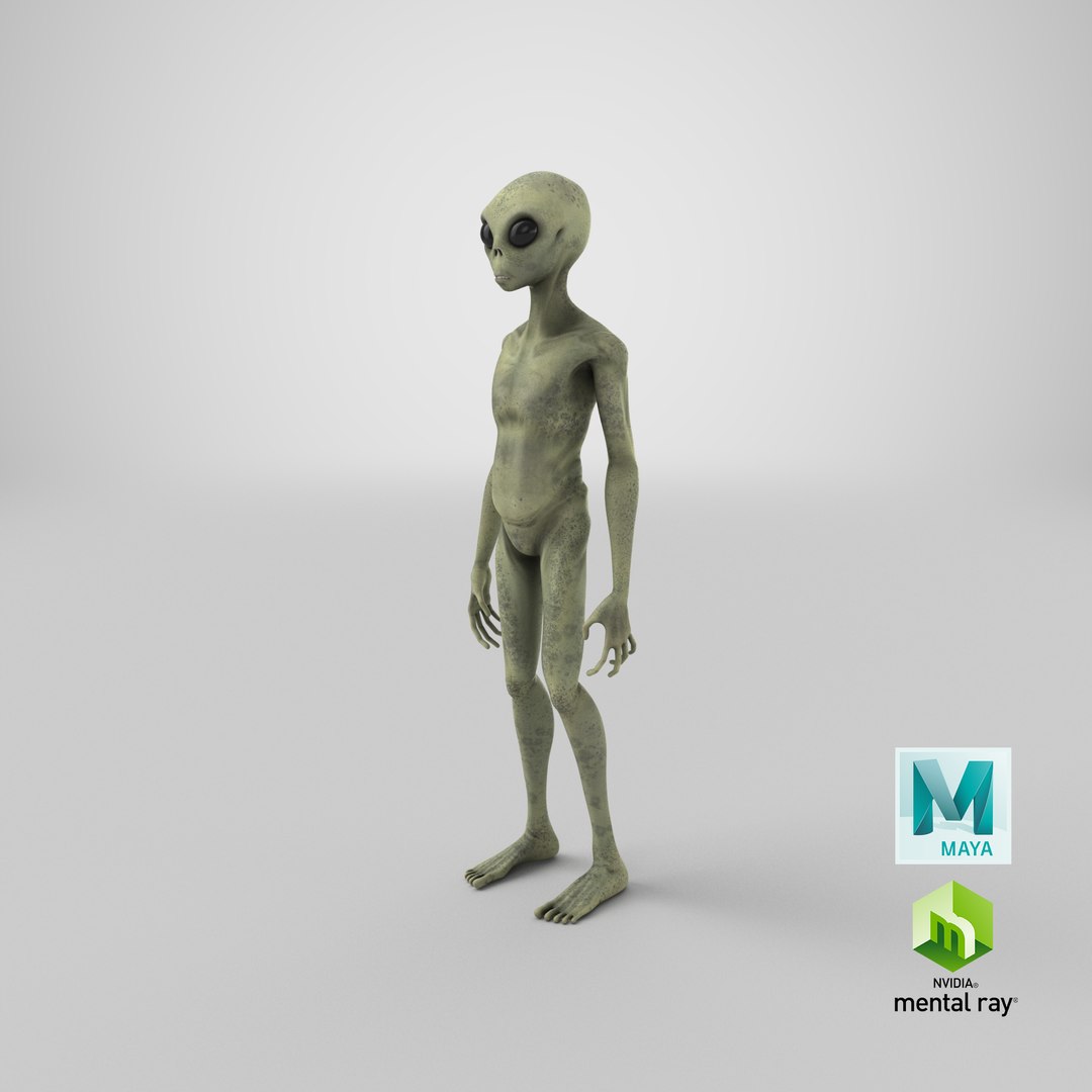 3D Standing Humanoid Alien model - TurboSquid 1871144
