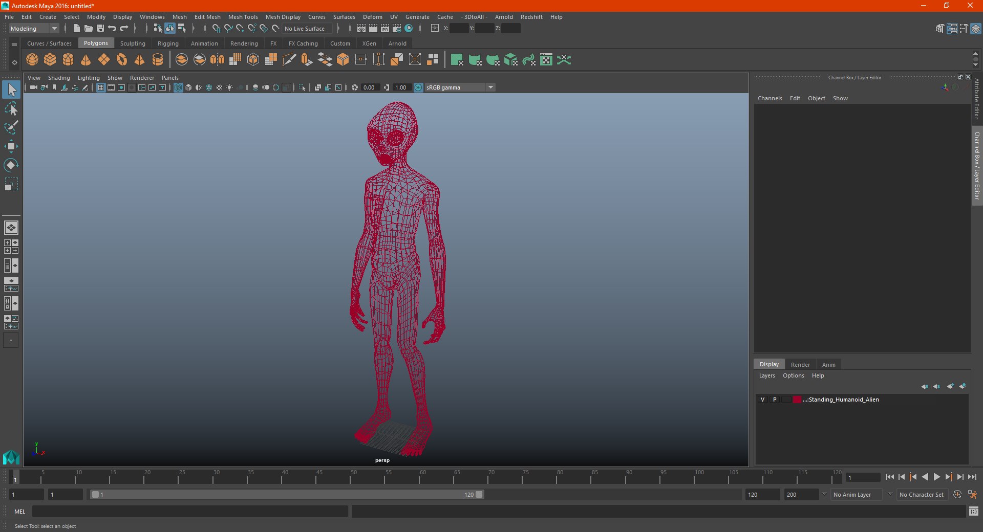 3D Standing Humanoid Alien model - TurboSquid 1871144
