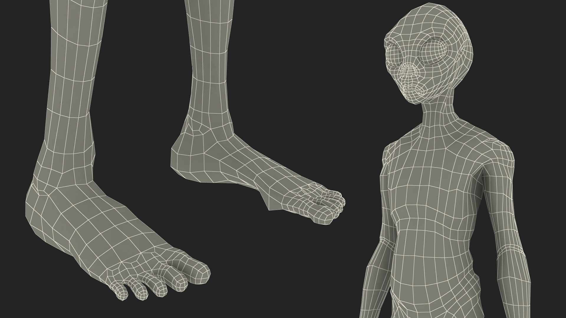 3D Standing Humanoid Alien model - TurboSquid 1871144