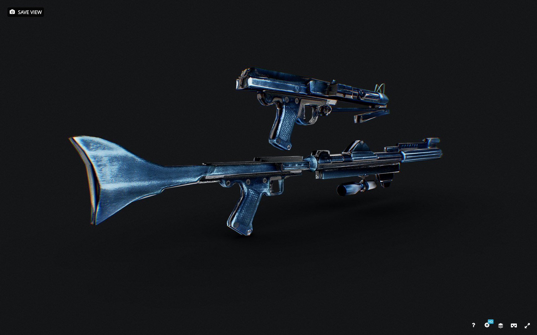 Star Wars Clone Trooper Guns DC-15A 3D Model - TurboSquid 1887233