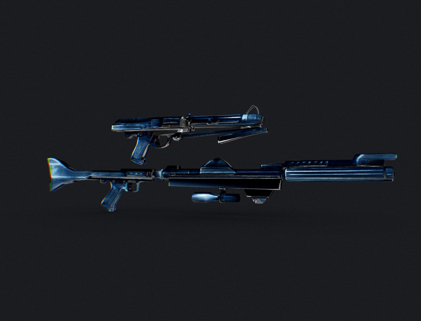 Star Wars Clone Trooper Guns DC-15A 3D Model - TurboSquid 1887233