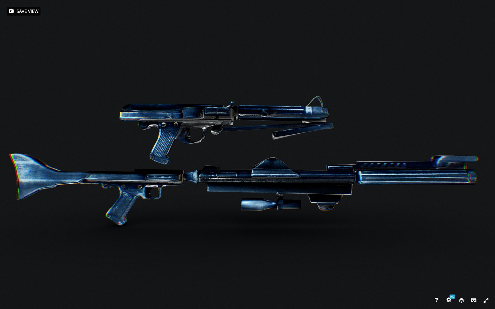 Star Wars Clone Trooper Guns DC-15A 3D Model - TurboSquid 1887233