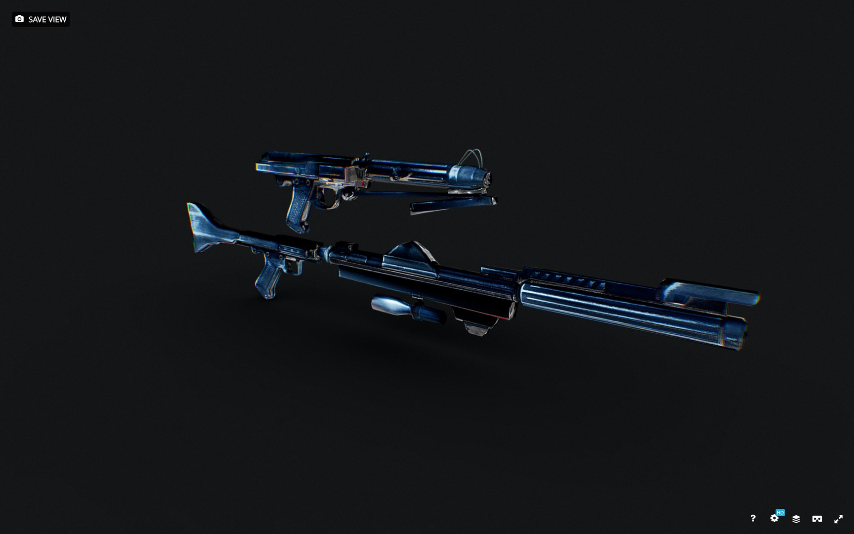 Star Wars Clone Trooper Guns DC-15A 3D Model - TurboSquid 1887233
