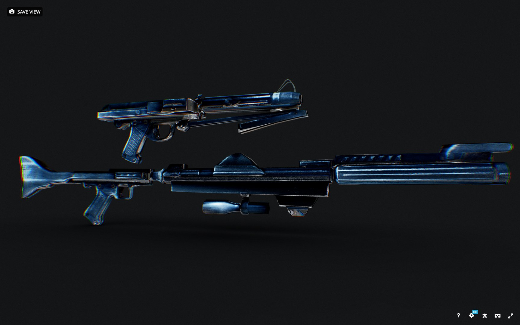 Star Wars Clone Trooper Guns DC-15A 3D Model - TurboSquid 1887233