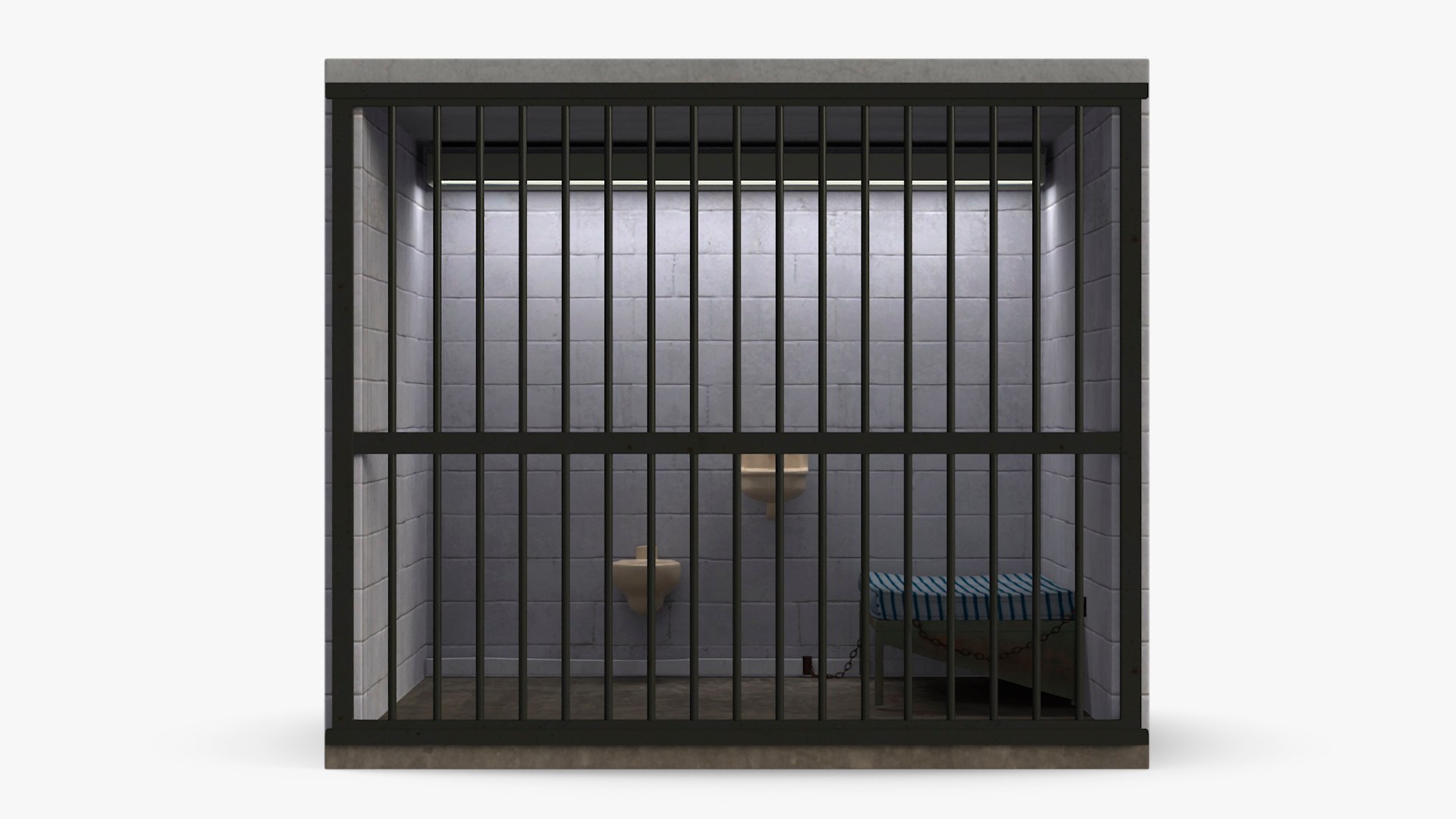 3D Prisoner In Jail Cell Model - TurboSquid 2366366