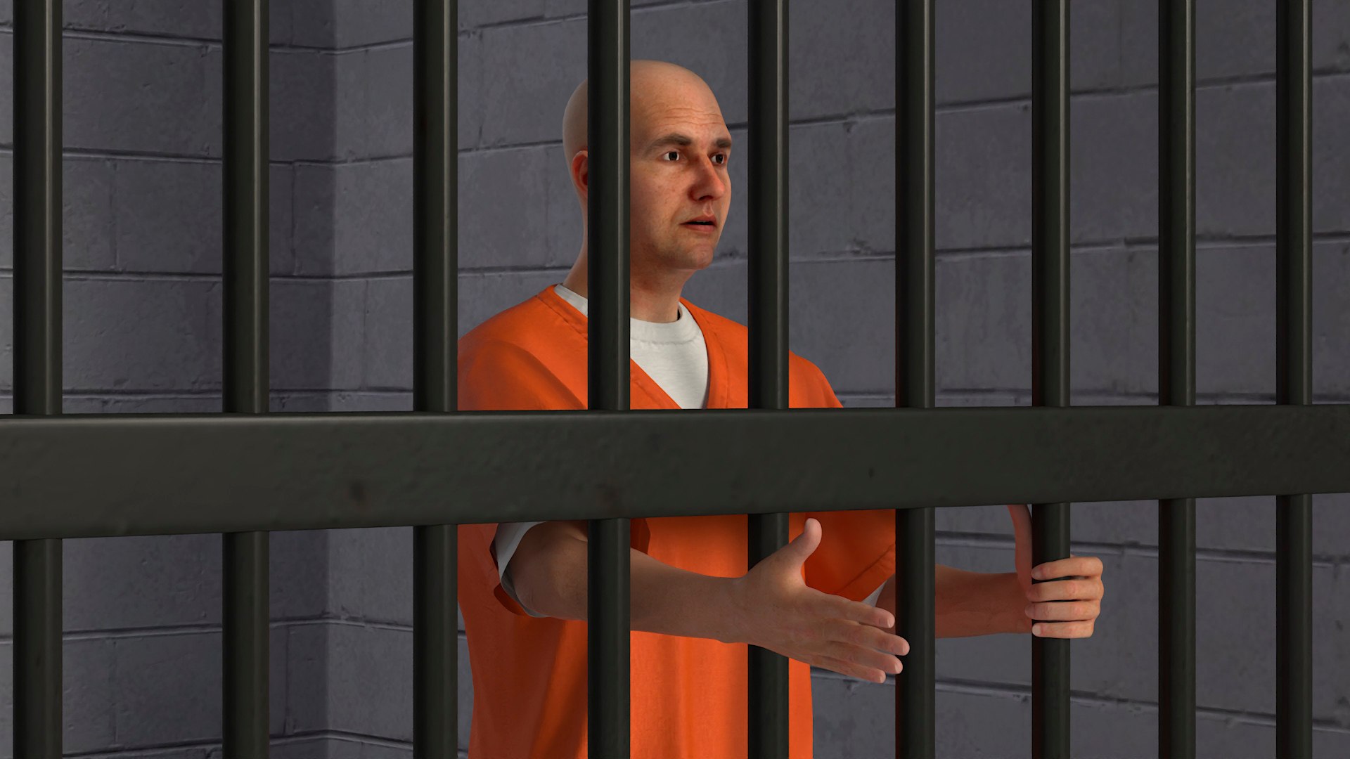 3D Prisoner In Jail Cell Model - TurboSquid 2366366