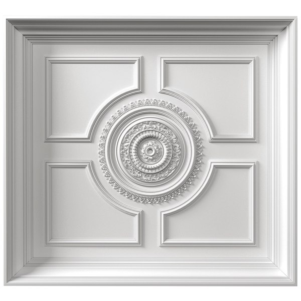 3D model Classic ceiling with lights 3D model - TurboSquid 1972790