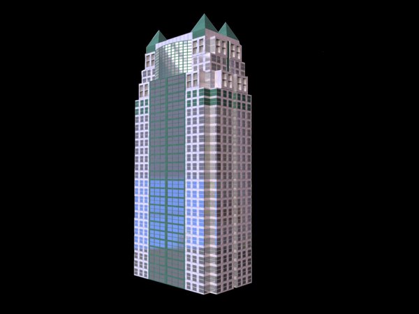 3D OBJ Office Building