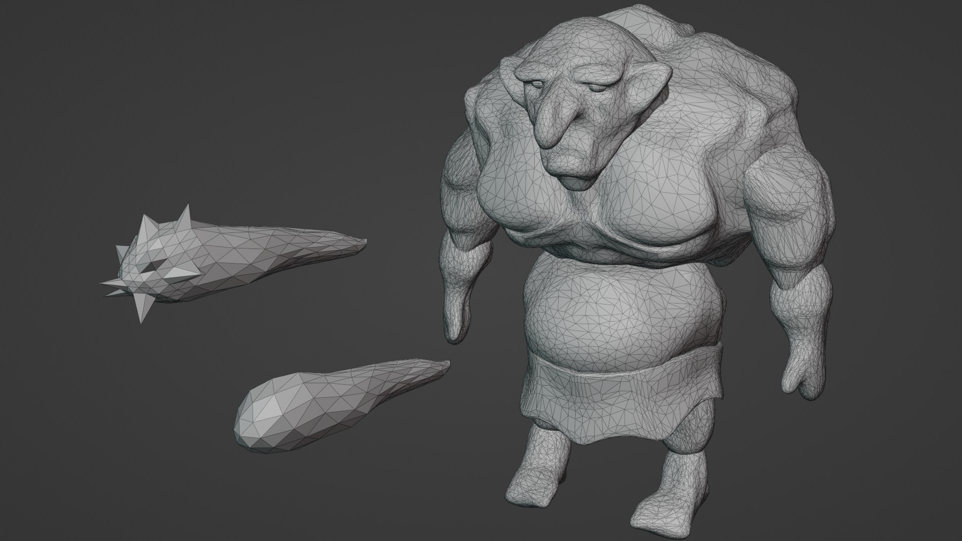 3D Huge Troll Ogre Leader Game Ready - TurboSquid 2114278