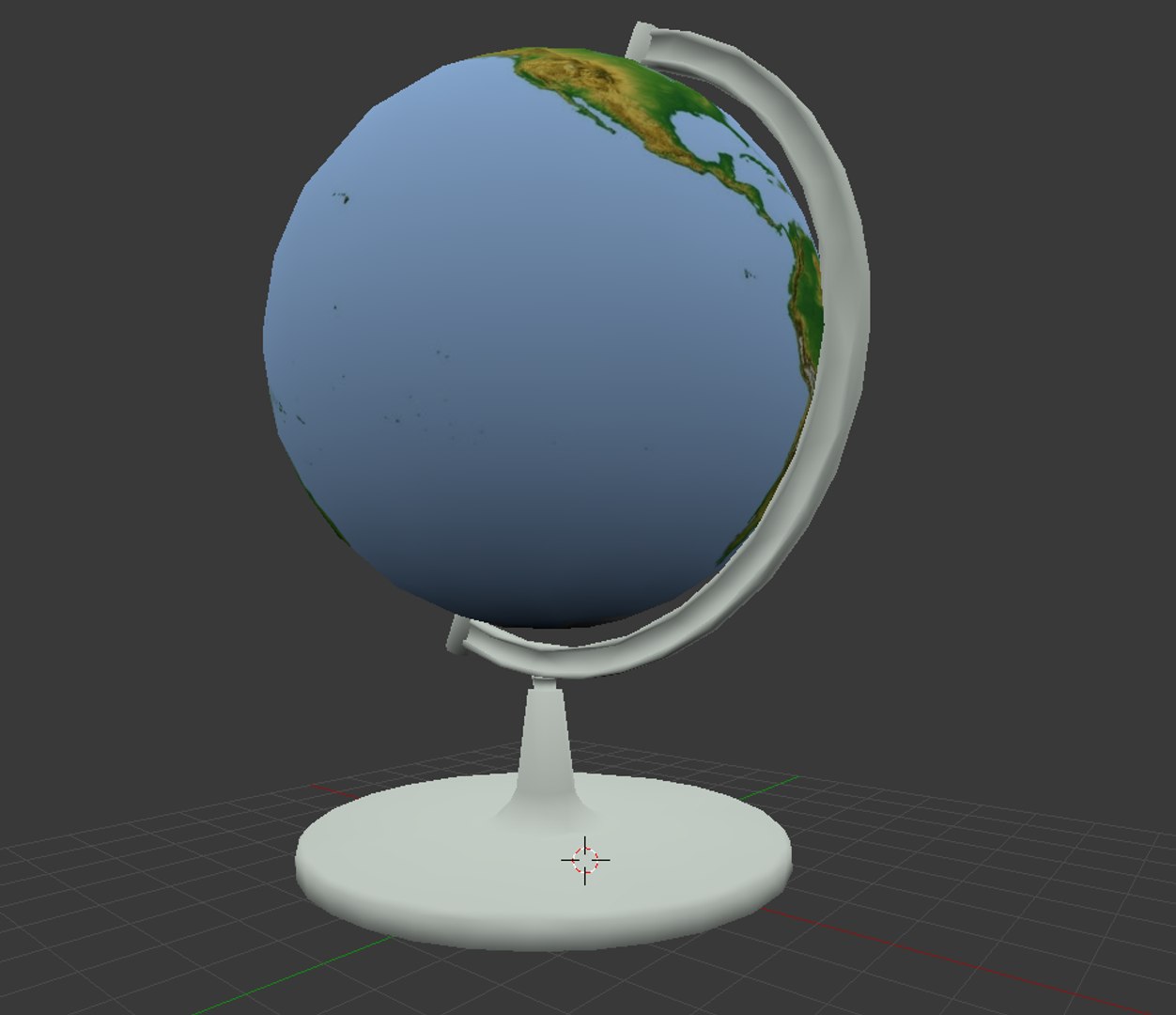 World Globe Obj