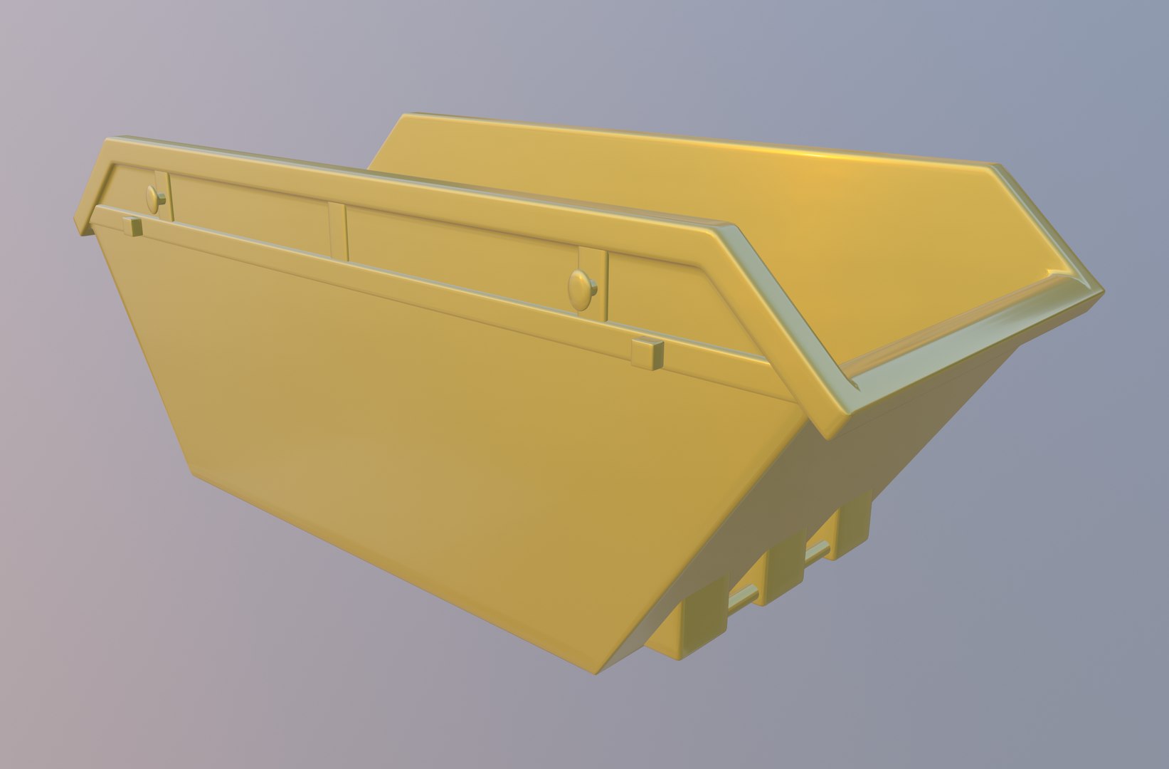 Yellow Skip Model - TurboSquid 1482621