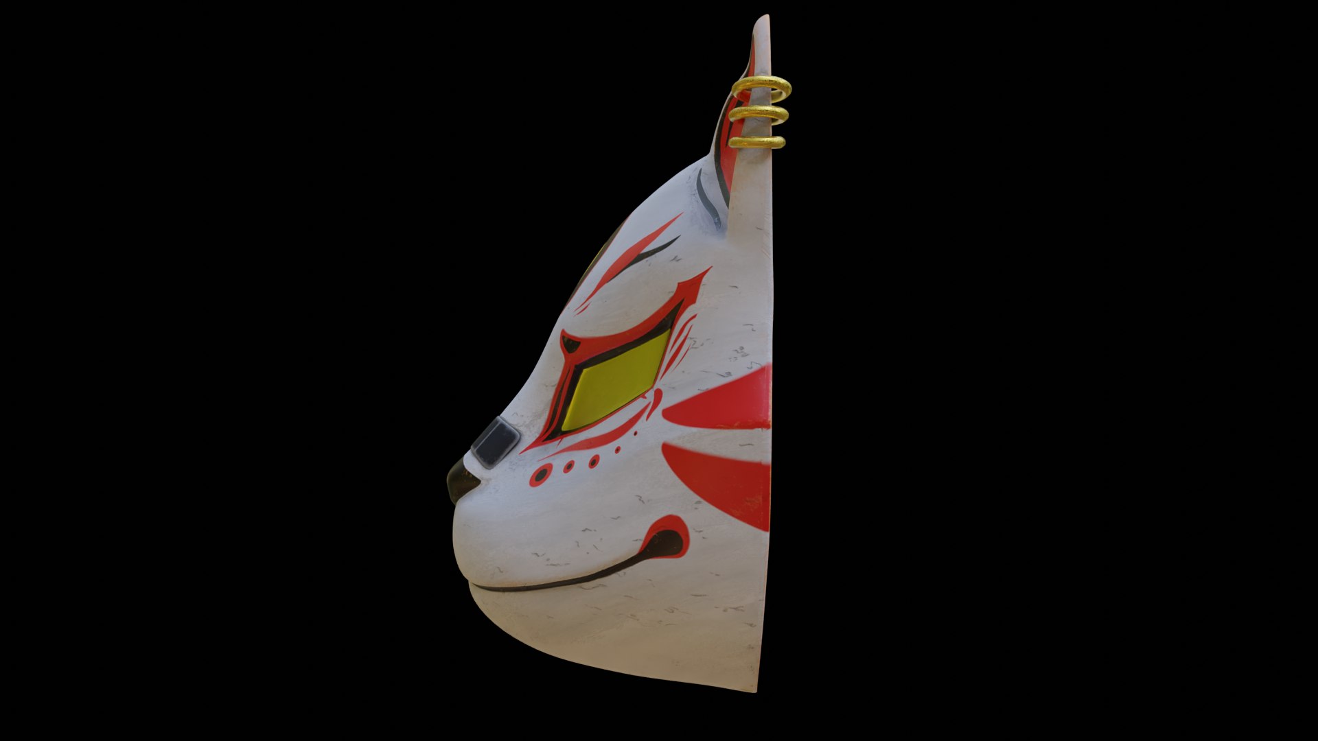 3D Kitsune Mask Model - TurboSquid 1879539